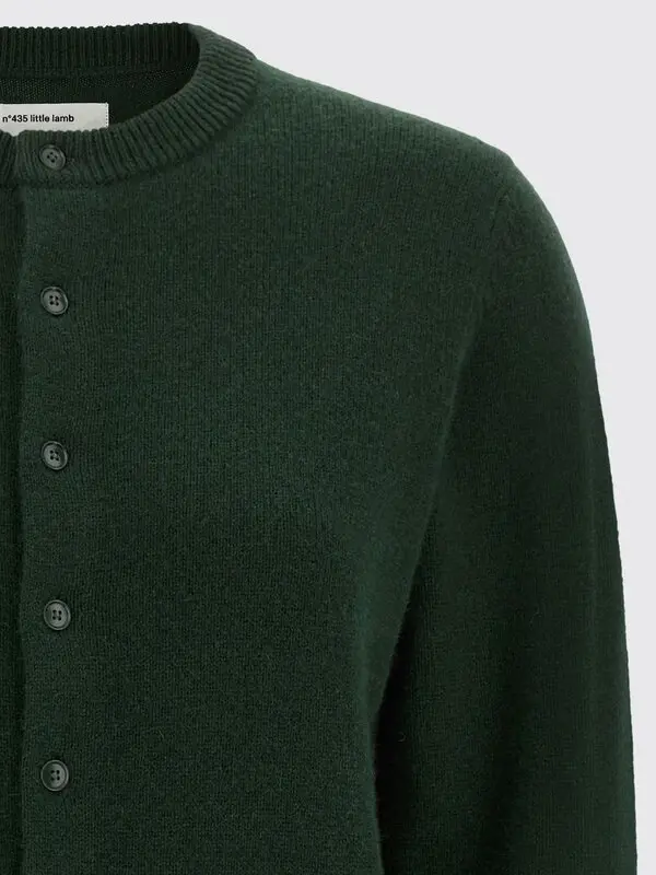 Extreme Cashmere Crewneck Button-up Cardigan In Pure Cashmere - Green