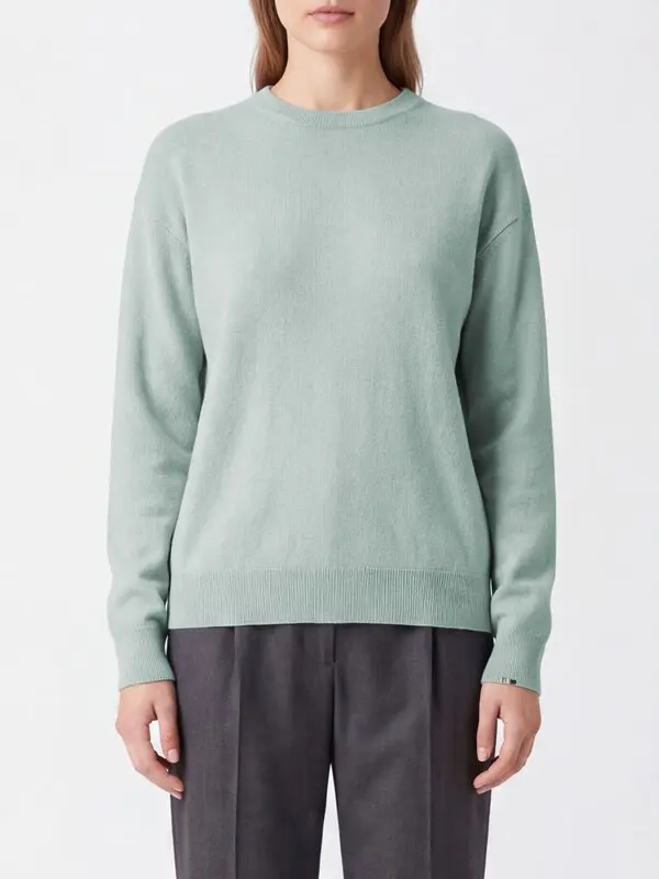 Extreme Cashmere Crewneck Pure Cashmere Jumper With Dropped Shoulders - Blue