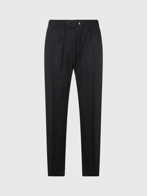 Dolce & Gabbana Virgin Wool Jogging Trousers With Drawstring Waist