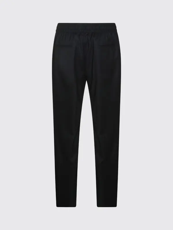 Dolce & Gabbana Virgin Wool Jogging Trousers With Drawstring Waist