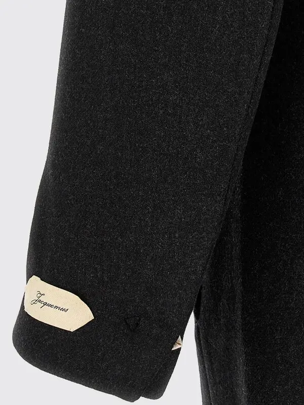 Jacquemus Long Double-breasted Virgin Wool Coat With Lapels
