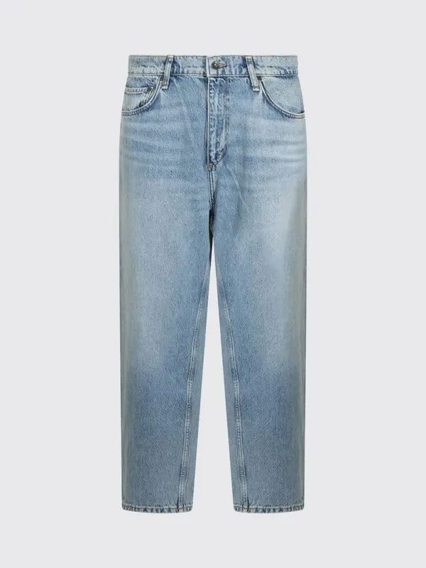 RAG&BONE Baggy Fit Cotton Jeans With Button And Zip Fly
