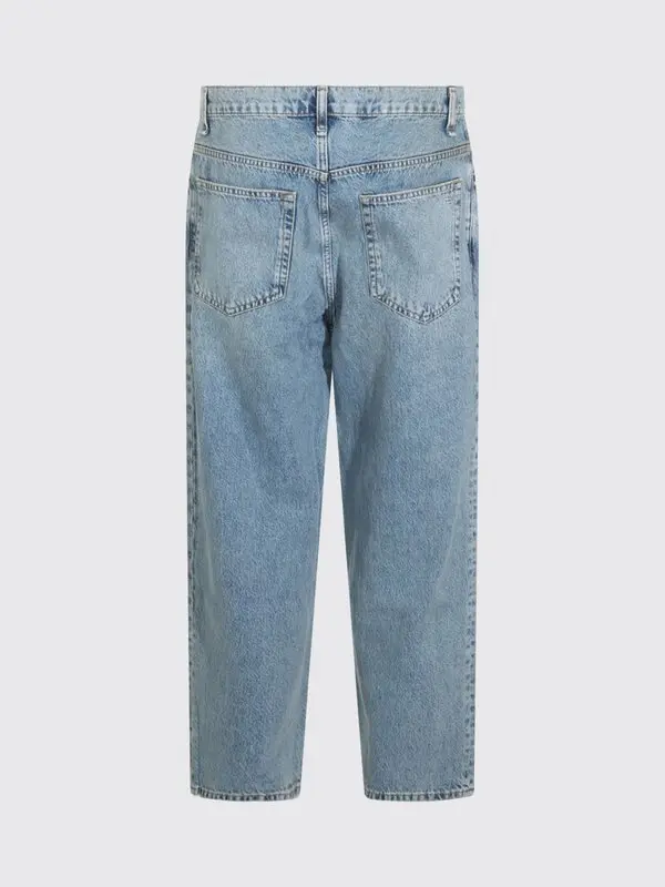 RAG&BONE Baggy Fit Cotton Jeans With Button And Zip Fly