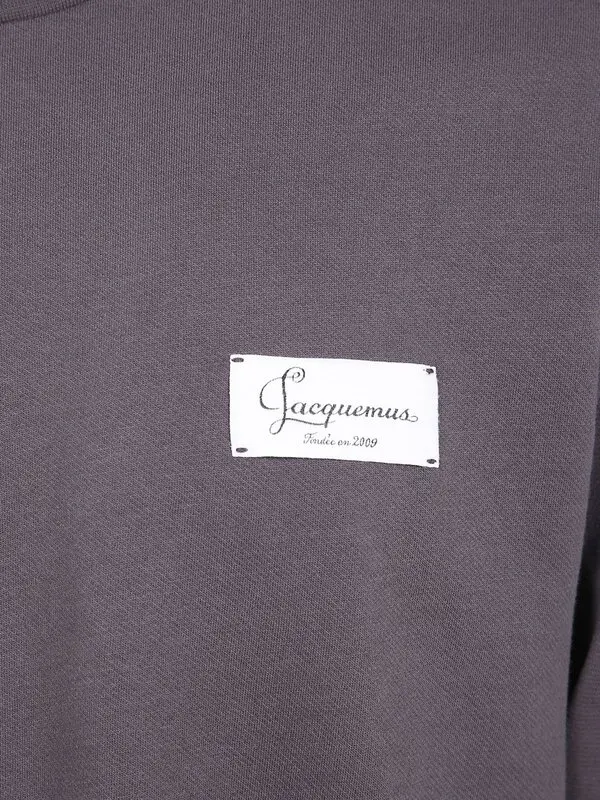 Jacquemus Contrast Logo Cotton T-shirt With Dropped Shoulders
