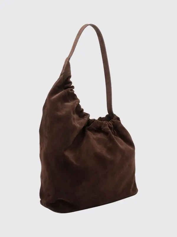 AESTHER EKME Asymmetrical Ruched Calfskin Shoulder Bag