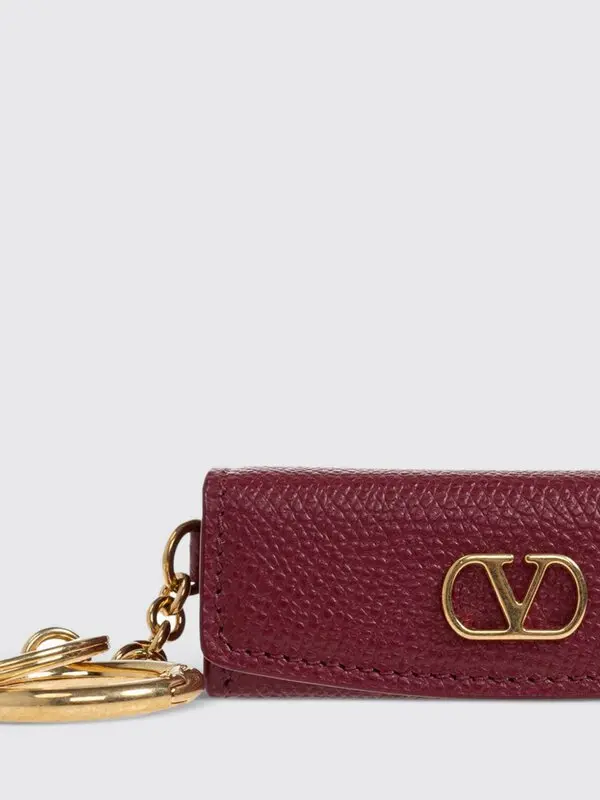 Valentino Garavani Vlogo Signature Grained Calfskin Leather Utility Case
