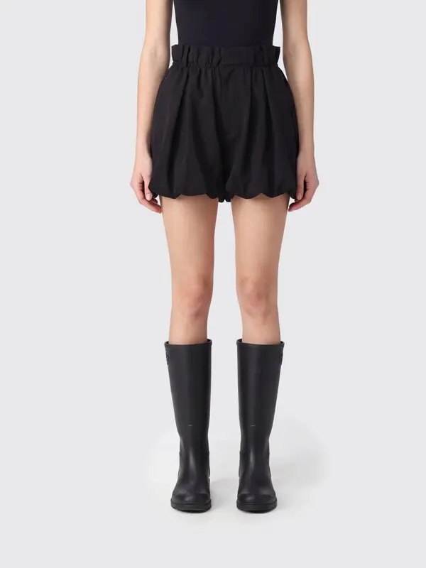 ELEH High-waisted A-line Mini Skirt In Polyester Crêpe