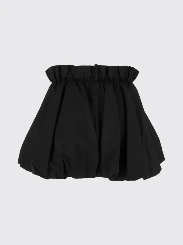 ELEH High-waisted A-line Mini Skirt In Polyester Crêpe