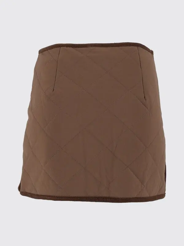 ELEH Quilted Stretch-nylon Pencil Mini Skirt With Mid-rise