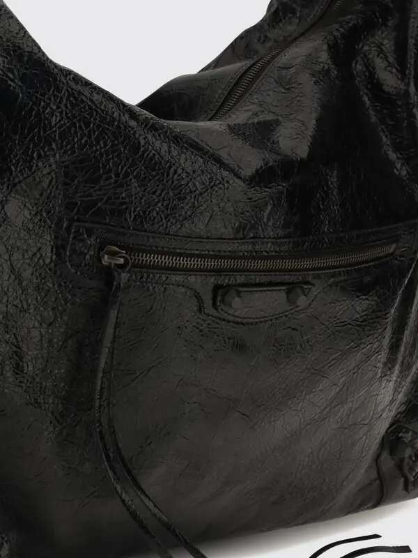 Balenciaga Le City Arena Lambskin Shoulder Bag With Studs