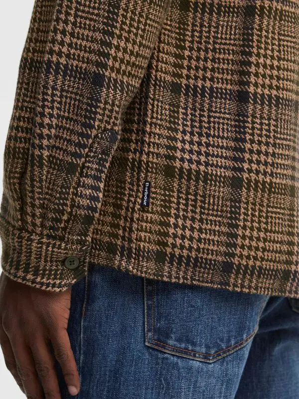 Barbour Check Cotton Overshirt With Applied Patch Pockets