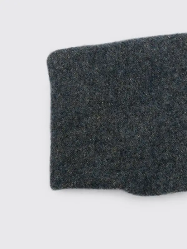 CORTANA Minimalist Wool And Cotton Blend Headband - Navy