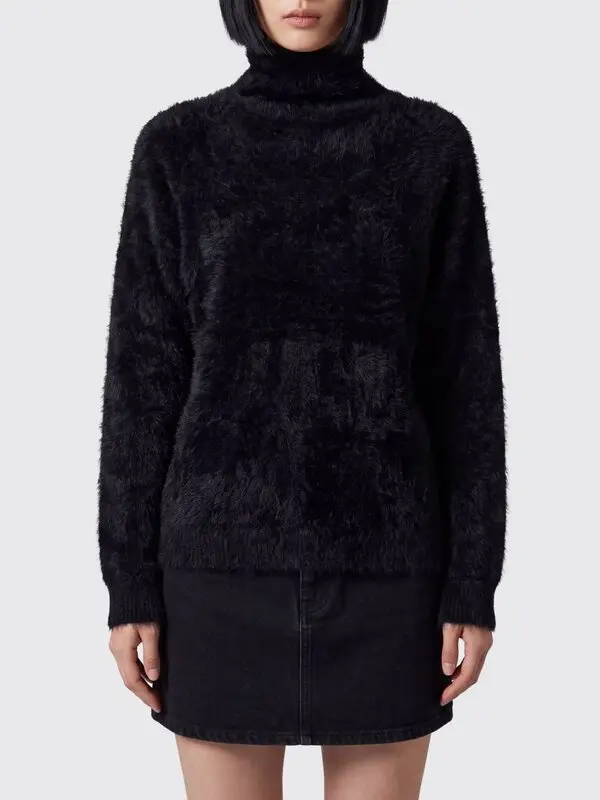 THOM KROM High Neck Jumper In Pure Cashmere With Long Sleeves - Black