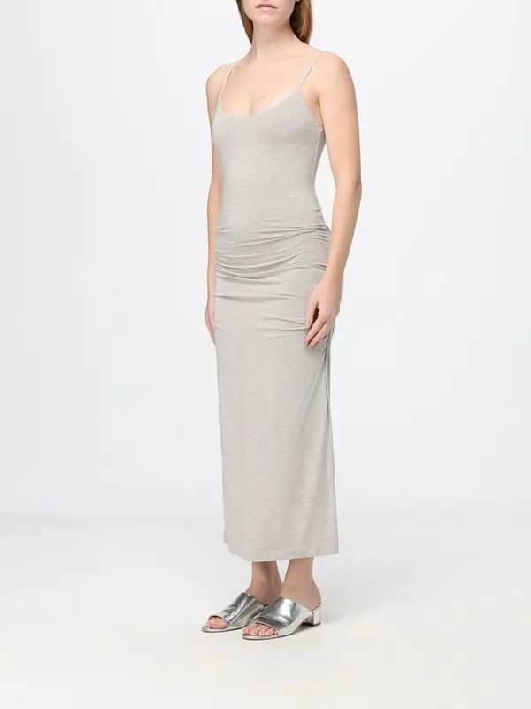 TOTEME U-neck Slim Fit Jersey Midi Sheath Dress With Thin Straps