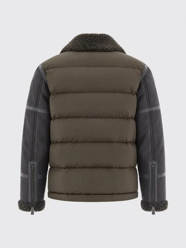 BLAUER. Padded Nylon Jacket With Faux Fur Collar