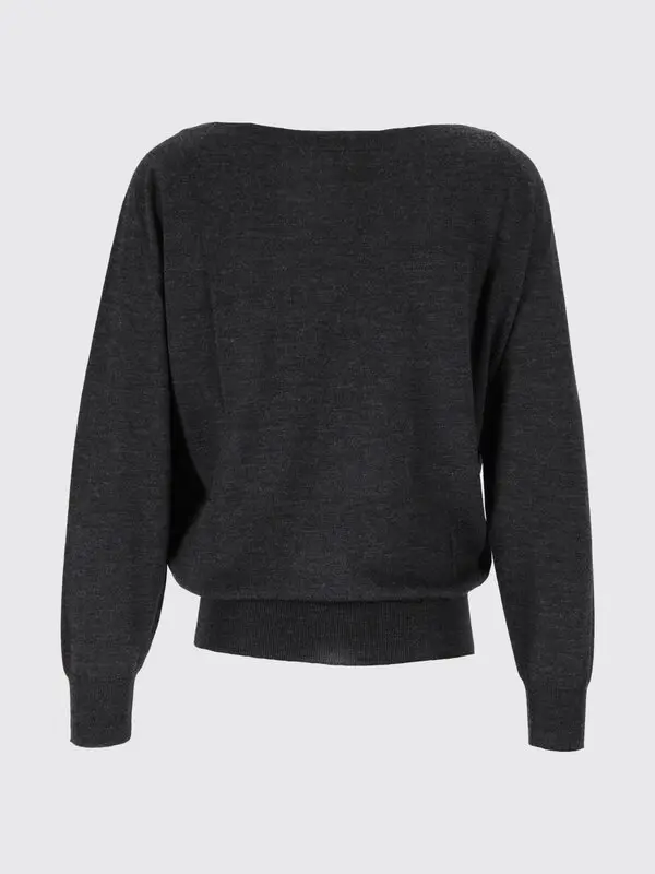 MC2 SAINT BARTH Long-sleeved Knit Top In Pure Merino Wool With Round Neck