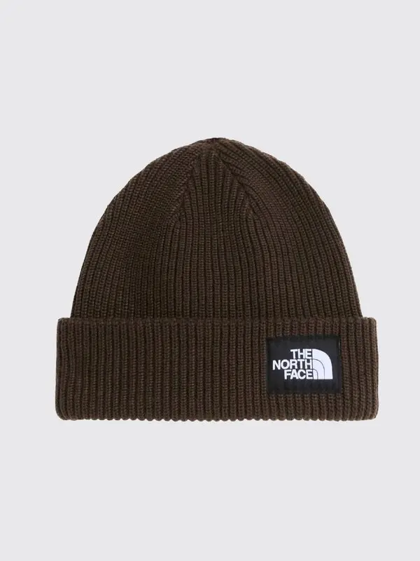 The North Face Salty Lined Ribbed Beanie With Inner Lining And Logo - Brown