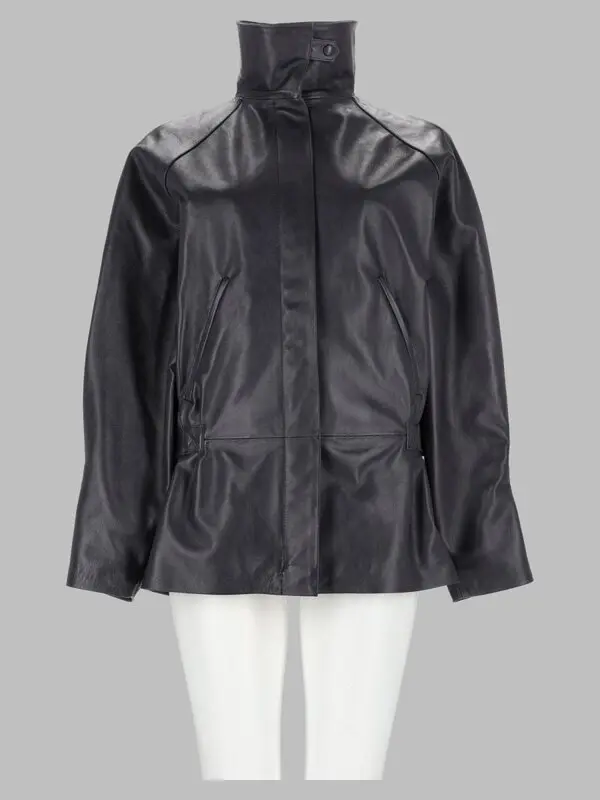 Paloma Wool High-neck Leather Jacket