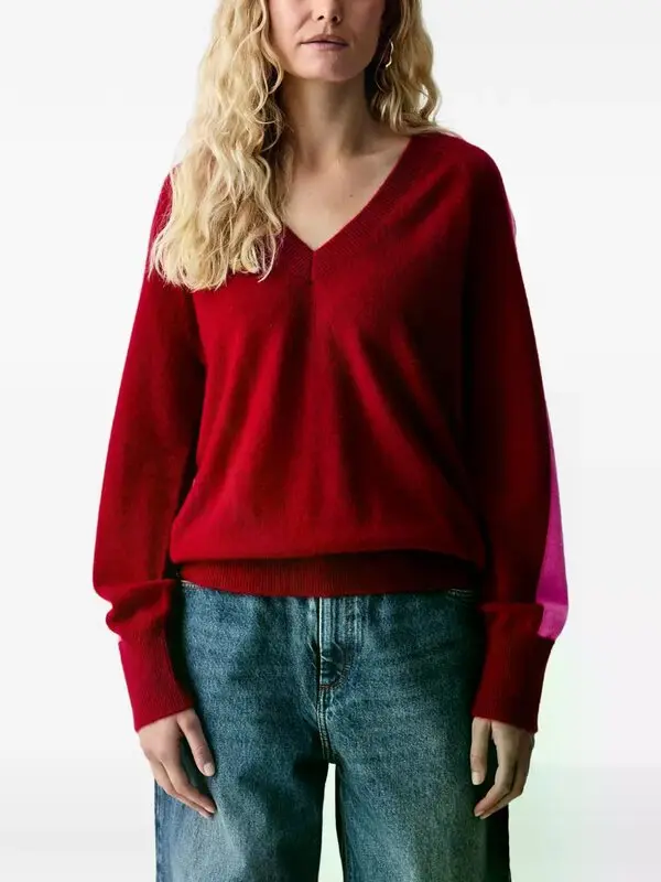 From Future V-neck Side-stripe Sweater
