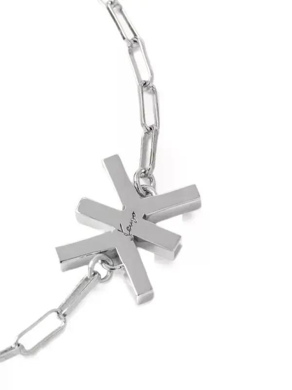 Kenzo Logo-charm Paperclip-link Bracelet