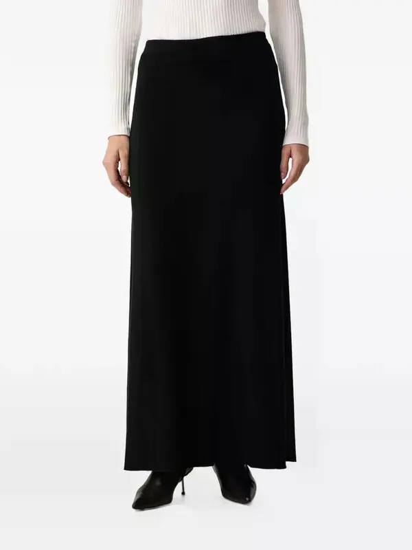 Ermanno Scervino Lace-trim Jersey Maxi Skirt - Black