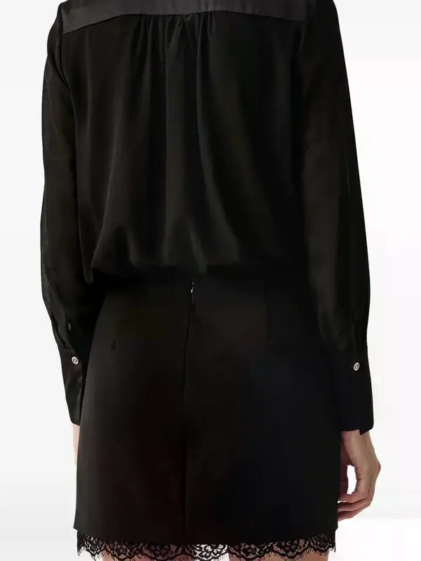 FRACOMINA Lace-trim Button-detail Mini Skirt