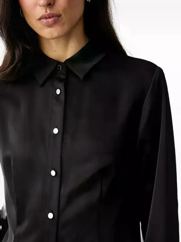 FRACOMINA Lace-trim Sequin-embellished Shirt