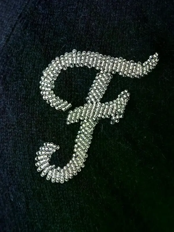 From Future Bead-embellished V-neck Cardigan