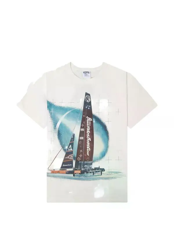 BILLIONAIRE BOYS CLUB World Cup Short-sleeve Cotton T-shirt - Neutrals
