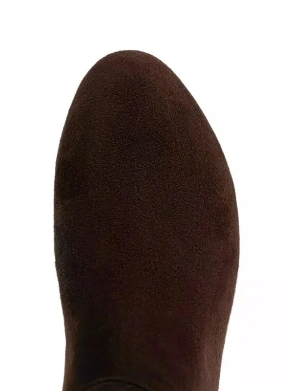 Dune London Suede-effect Knee-high Boots