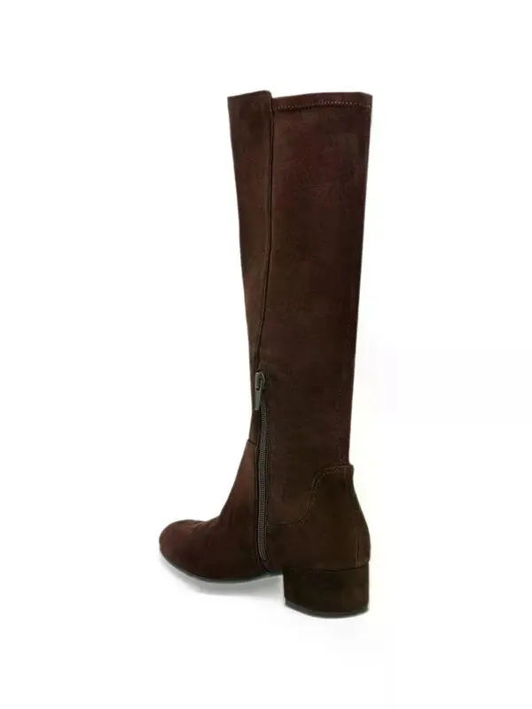 Dune London Suede-effect Knee-high Boots