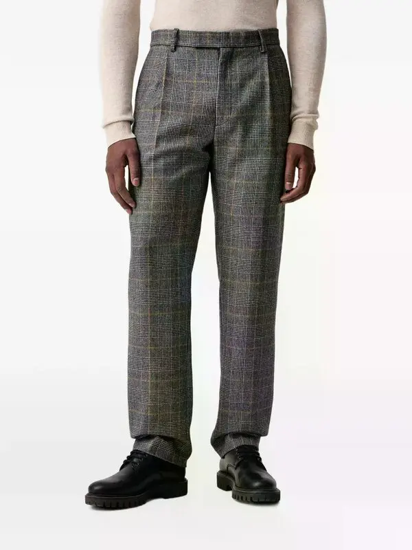 Kenzo Checks Wool Trousers