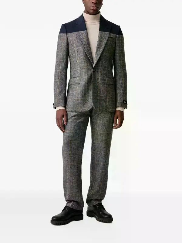 Kenzo Checks Wool Trousers