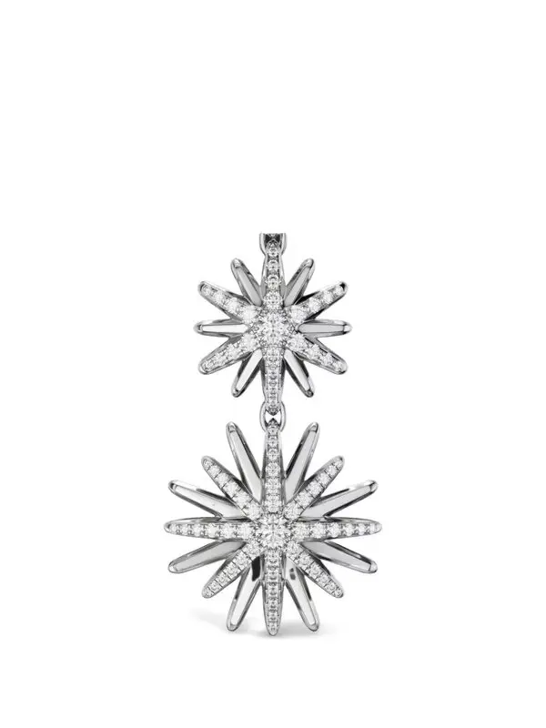 David Yurman Starburst Diamond Earrings - Silver