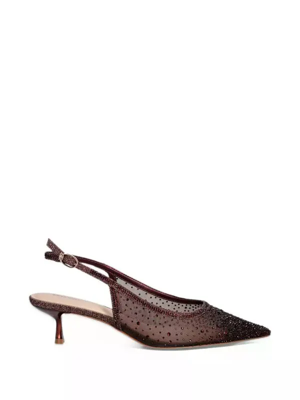 Dune London Cirelle Crystal-embellished Mesh Pumps