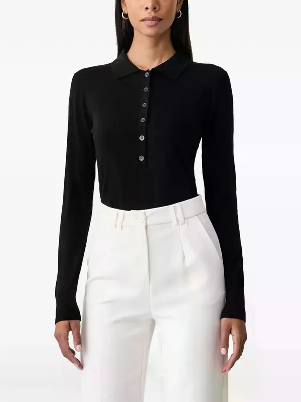 FRACOMINA Long-sleeve Polo Bodysuit