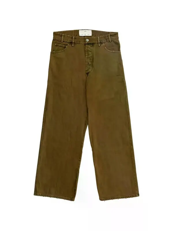 SONG FOR THE MUTE Contrast-stitch Straight-leg Jeans