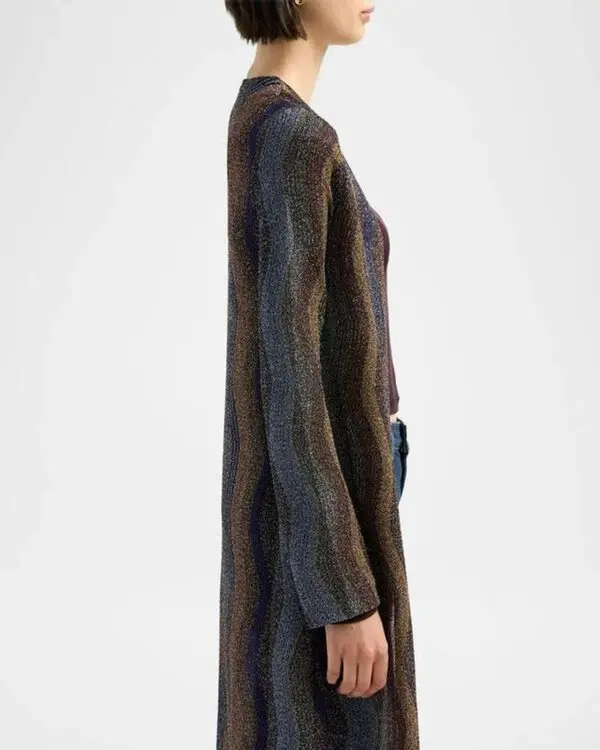 Missoni Wave Lamé Knit Cardigan