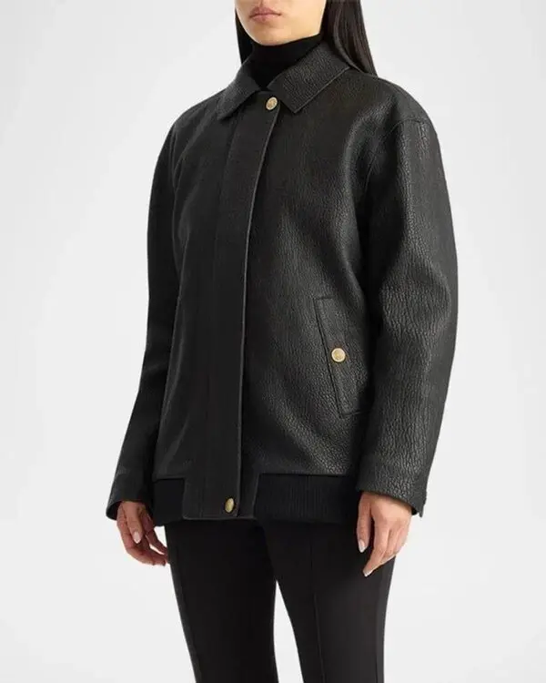 Mackage Rosemary-pb Pebble Leather Jacket