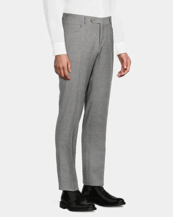 Canali Classic Solid Dress Trousers