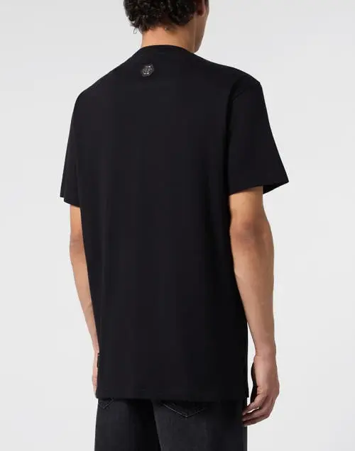Philipp Plein Round Neck T-shirt Big Dragon Stones - Black