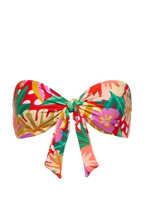 VYB SWIM Mai Tai Sienna Bandeau Bikini Top - Multi