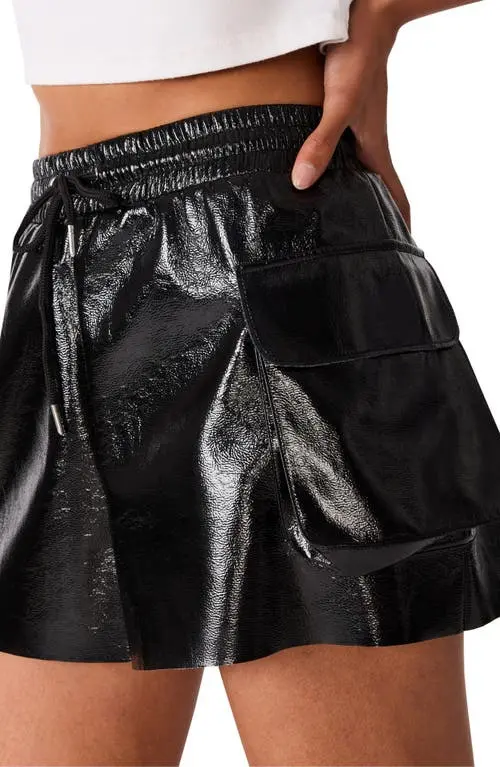 Steve Madden Raquel Faux Leather Shorts