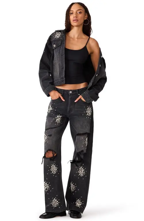 Steve Madden The Flat Iron High Waist Wide Leg Jeans