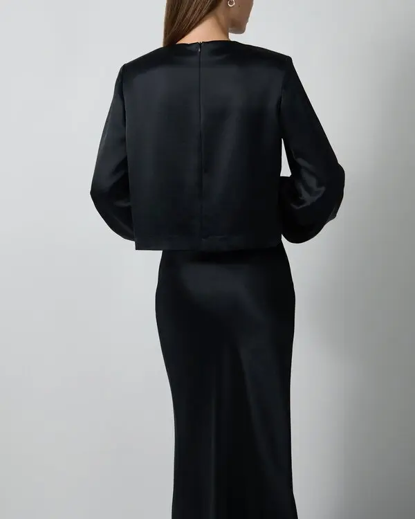 WAKAKUU Blouse Darcy Satin - Black