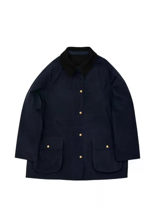 FORTELA Floriane Waxed-cotton Jacket - Blue