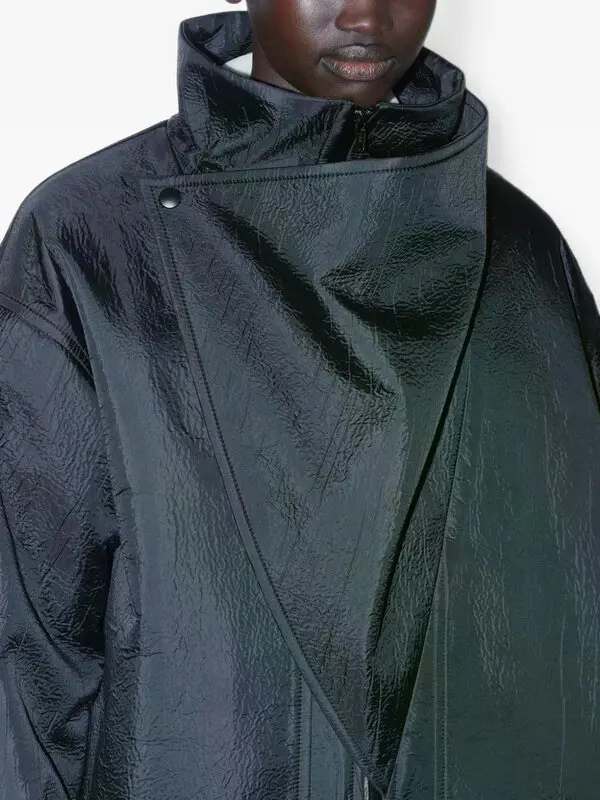 Toga Fleece-trim Textured Coat