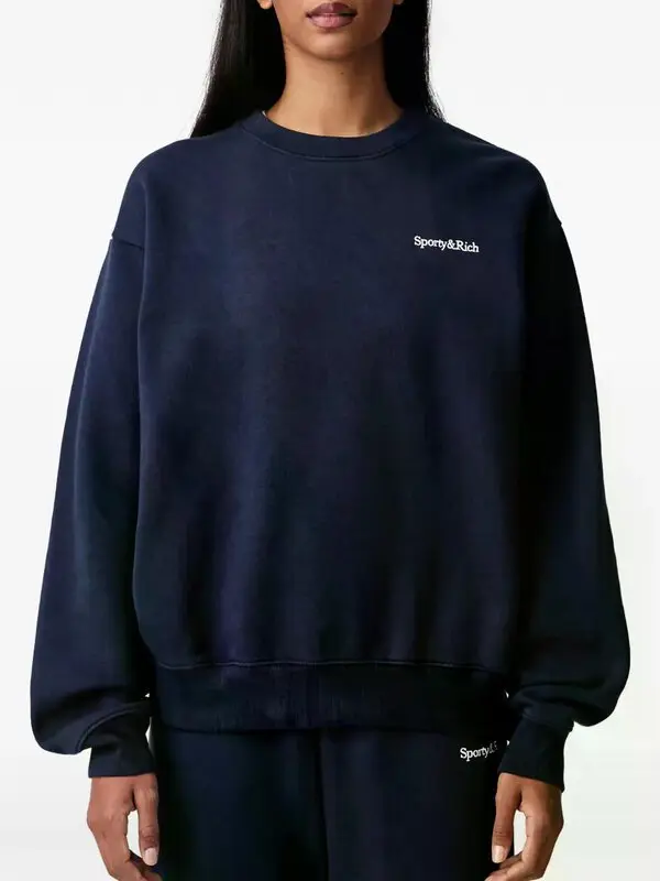 Sporty & Rich Emmet Serif Logo-print Sweater