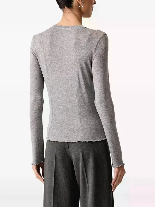 Scotch & Soda Exposed-seam Lettuce-trim T-shirt