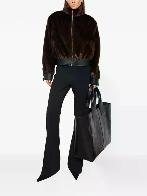 STAND STUDIO Lula Zip-up Faux-fur Jacket
